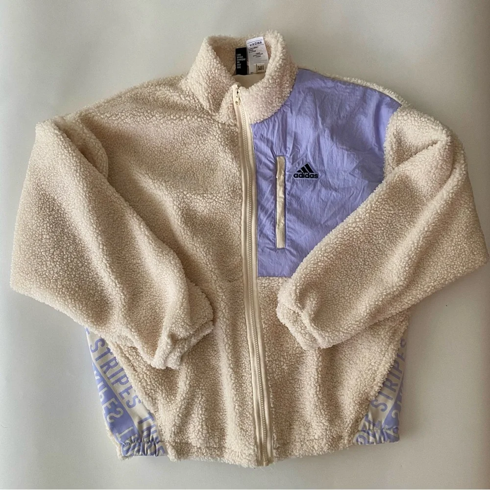 adidas | Jackets & Coats | Adidas Womens Boa Sherpa Jacket | Poshmark
